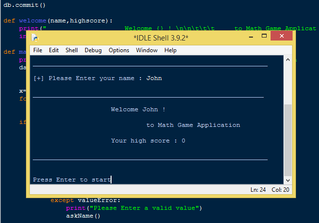 Simple Math Game Application With Sqlite In Python Free Source Code Sourcecodester
